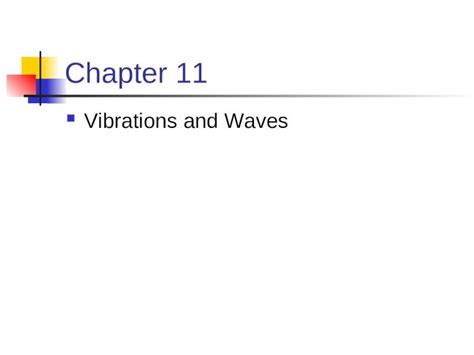 Ppt Chapter 11 Vibrations And Waves Spring Mass System Dokumentips