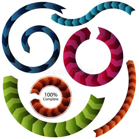 Arrow Pattern Diagram Set Stock Vector Illustration Of Chart 23244355