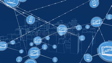 Animation Network Of Connections Network Of Icons Network Network Animation Network Animation