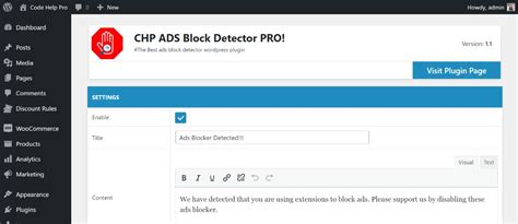 Ads Block Detector Wordpress Plugin By Suresh Codester