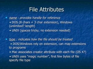 File System PPT Operating Systems Computer Software And Applications