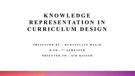 Course Assessment And Evaluation Knowledge Representationpdf