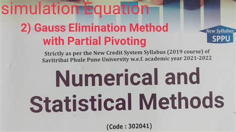 Gauss Elimination Method With Partial Pivoting5 Partial Pivoting
