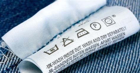 International Care Labeling Code With Images Textile Learner