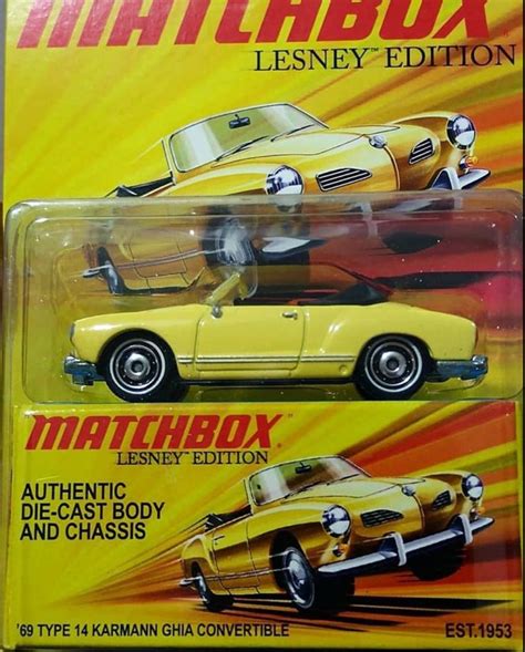 Yellow Matchbox Die Cast Car From The Movie Cars