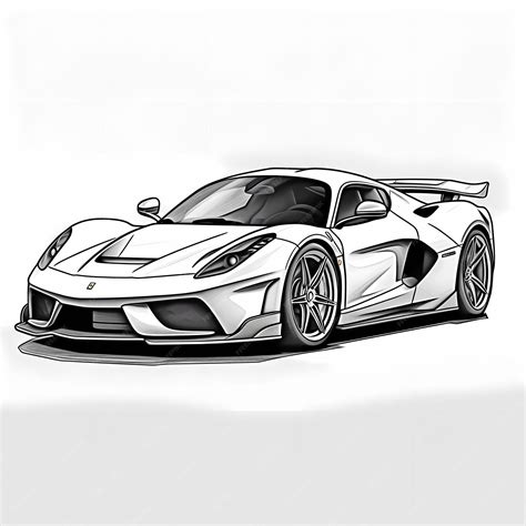 Ferrari Car For Coloring