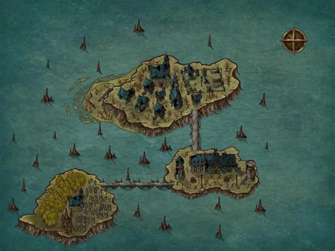 Dnd Island Town Map