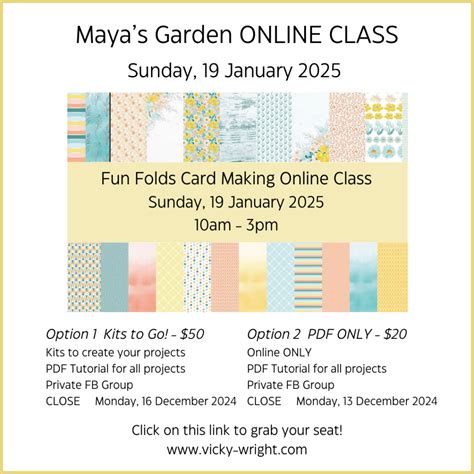 Card Making Online Class Vicky Wright