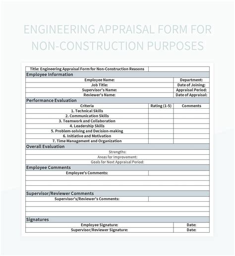 Engineer Quarterly Assessment Registration Form Excel Template And