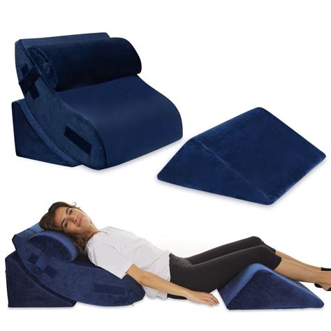 4 Pcs Bed Wedge Pillow Post Surgery Advanced Adjustable Pillow Set W