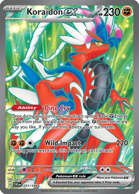 Koraidon Ex Scarlet And Violet Pokemon Card Pikawiz