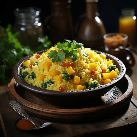 Premium Ai Image Cuscus The Traditional Couscous Brazilian Food