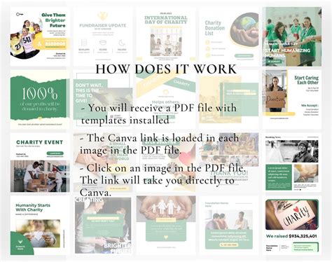 Charity And Donation Instagram Post Templates Giving Tuesday Etsy