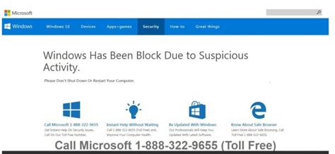 Remove Windows Has Been Block Due To Suspicious Activity Fake Alerts