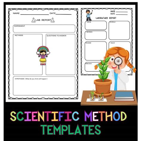 Scientific Method Template No Prep Print And Go Convenient And Easy To