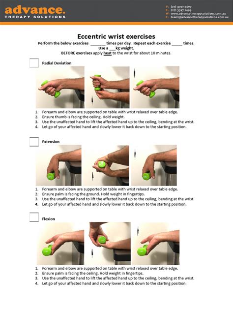 De Quervains Tenosynovitis Exercises Guide Pdf