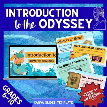 Introduction To The Odyssey Story Structure Homer Epic Similes And Themes