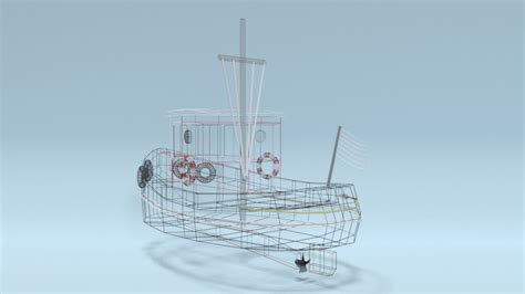 Mini Remorqueur Candu Ez Low Poly Cartoon Modèle 3d 9 3ds Dae Fbx