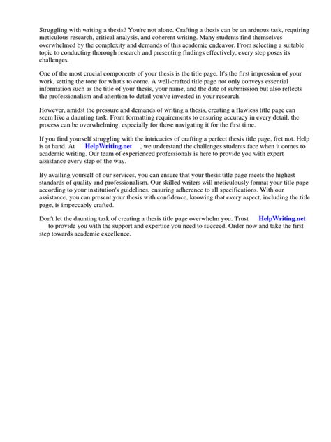 Example Of Thesis Title Page Pdf