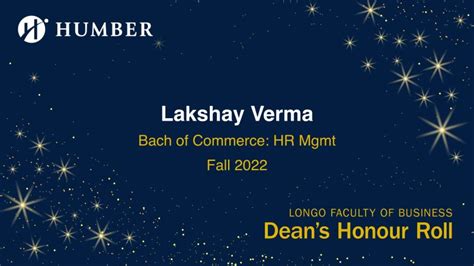 lakshay verma on linkedin humbercollege humanresources academicexcellence deanshonourlist