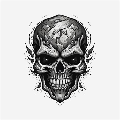 Angry Skull Tattoo