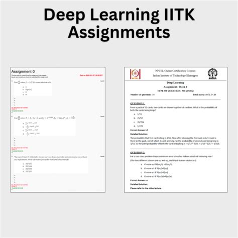 Deep Learning Iitk Assignments Notes Le Lo