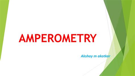 Amperometry Pptx