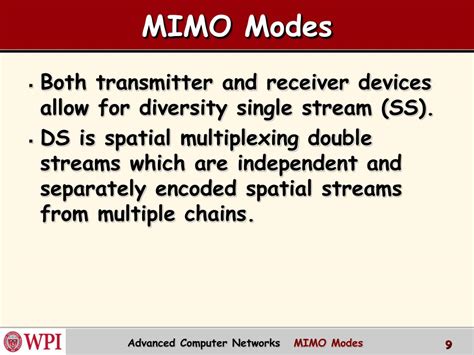 PPT Wireless Network Dynamic Rate Adaptation And SS And DS Mode In MIMO PowerPoint