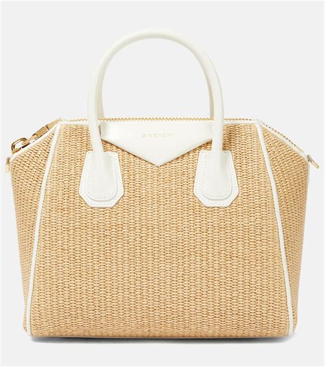 Givenchy Antigona Mini Raffia Tote Givenchy