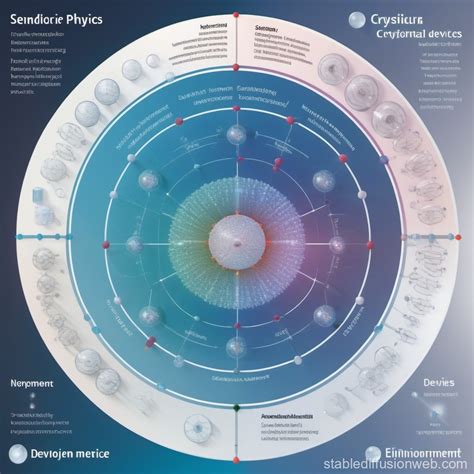 Circular Picture Illustrating Main Concepts Of Semiconductor Physics