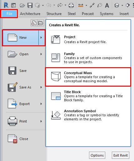 Creating Massing Forms In Revit