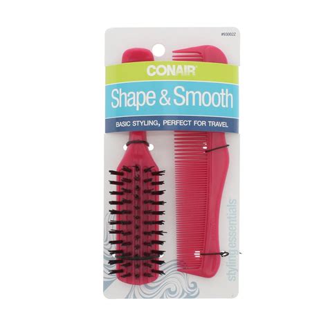 Conair Styling Essentials All Purpose Brush And Comb Set Assorted