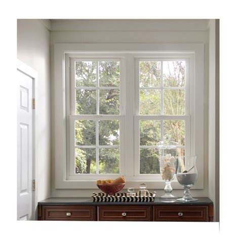 Vertical Sliding Double Pane Glazed Soundproof Double Hung Aluminum