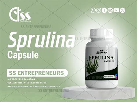 Ayurvedic Spirulina Capsule 60 Capsules At Best Price In India