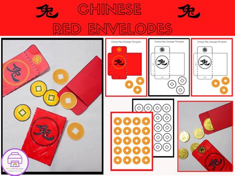Chinese Red Envelope Template Chinese New Year 2024 Red Packet