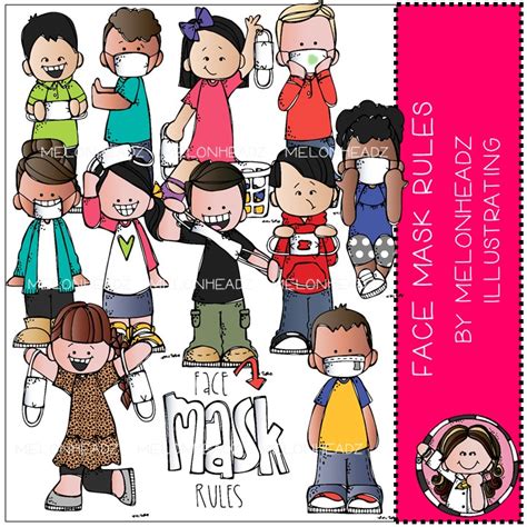 Face Mask Rules Clip Art Melonheadz