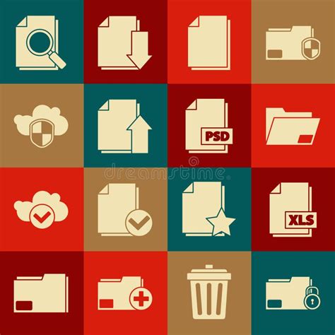 Set Folder And Lock Xls File Document Document Folder Upload Cloud