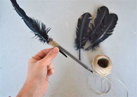 How To Make A Feather Quill Pen Tutorial Factory Direct Craft Blog