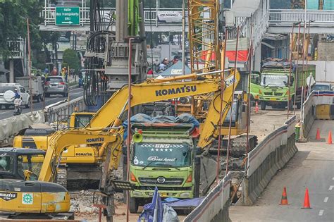 Pembangunan Lrt Jakarta Fase 1b Capai 10 42 Persen