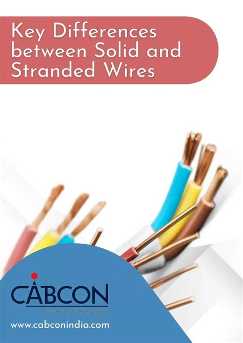 Ppt Key Differences Between Solid And Stranded Wires Powerpoint