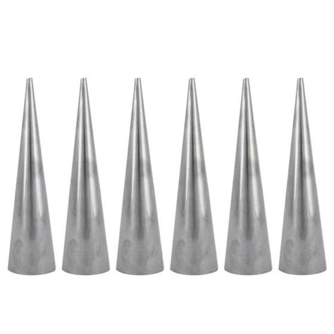 Kit Cones Em Aço Inox Com 6 Peças Massas Doces Biscoitos Unyhome