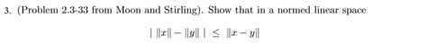 Solved Show That In A Normed Linear