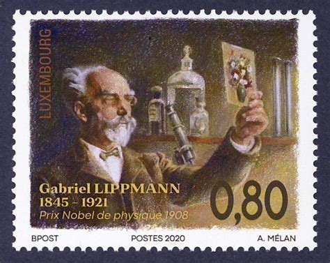 Naturwissenschaft Und Technik Auf Briefmarken Gabriel Lippmann