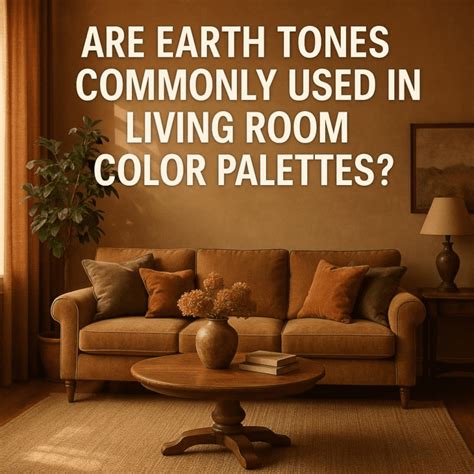 Are Earth Tones Commonly Used In Living Room Color Palettes Decor By