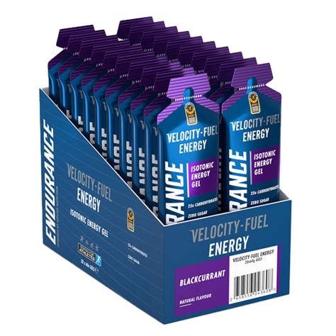applied nutrition isotonic endurance energy gel black currant box of