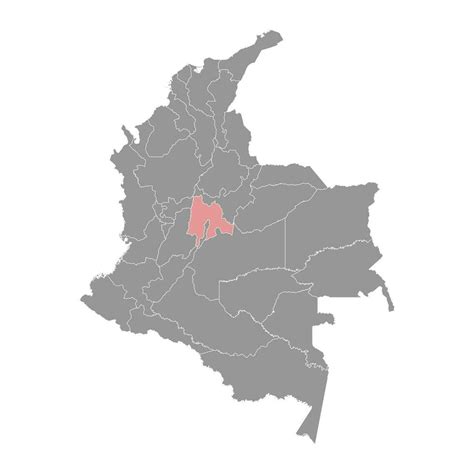 Cundinamarca Departamento Mapa Administrativo División De Colombia