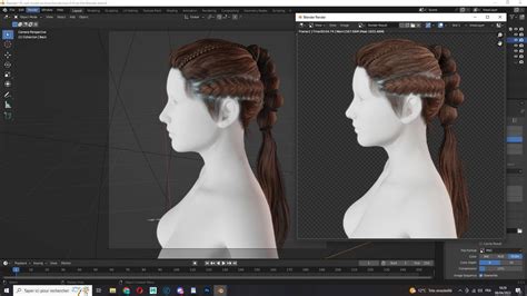 Hair Braid Viking 3d Model By Khaloui