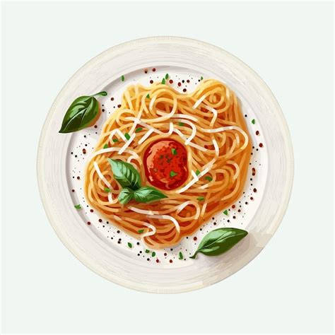 Premium Vector Vector Cute Spaghetti Cartoon Style