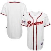 Majestic Atlanta Braves White Fashion Stars And Stripes Authentic Cool