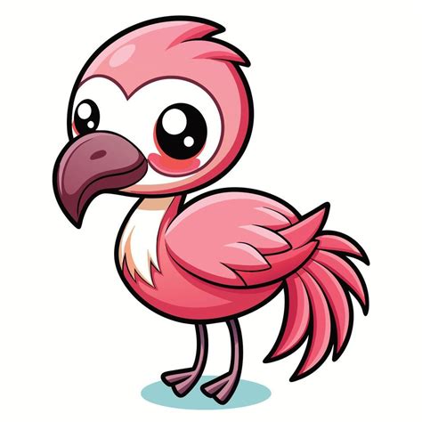 Cartoon Pink Flamingo Bird Illustration 53952028 Vector Art At Vecteezy